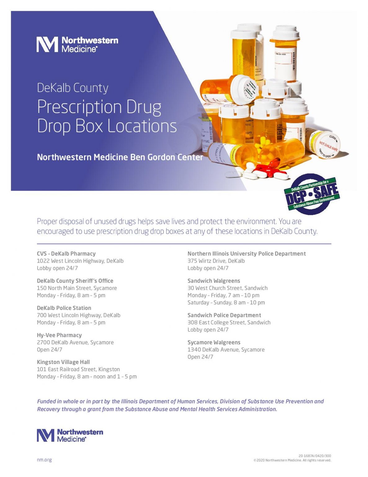 » Sycamore Prescription Rx Drop Off collects over 127 lbs. of expired ...